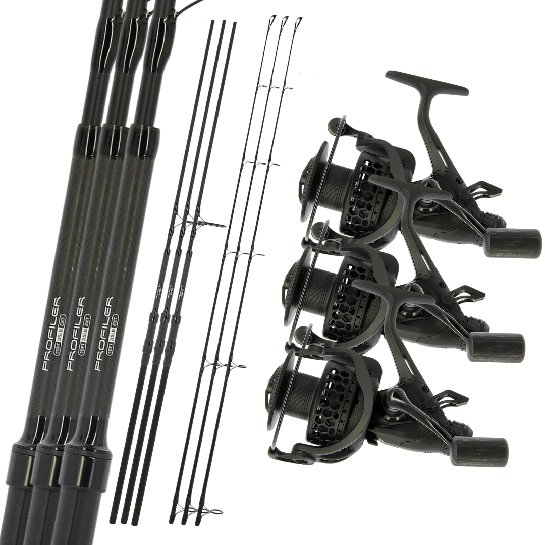 NGT 10ft Profiler Rods x3 & CR60 Reels x3 – NGTOnline